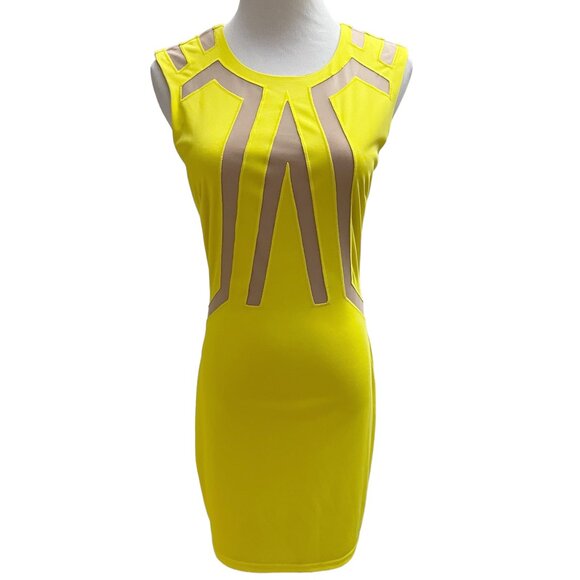 bebe | Dresses | Bebe Womens Size S Colorblock Crewneck Mini Sleeveless ...